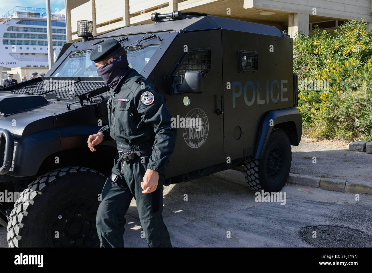 Marseille, France. 31st Oct, 2021. A member of the ''Research ...
