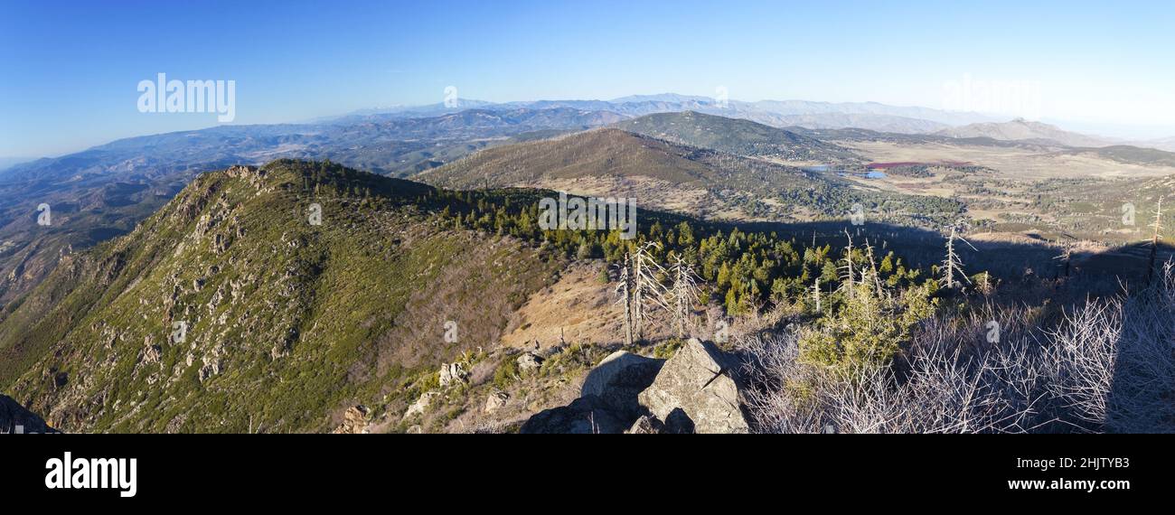 Panoramic Landscape Aerial View of Cuyamaca Rancho State Park and ...