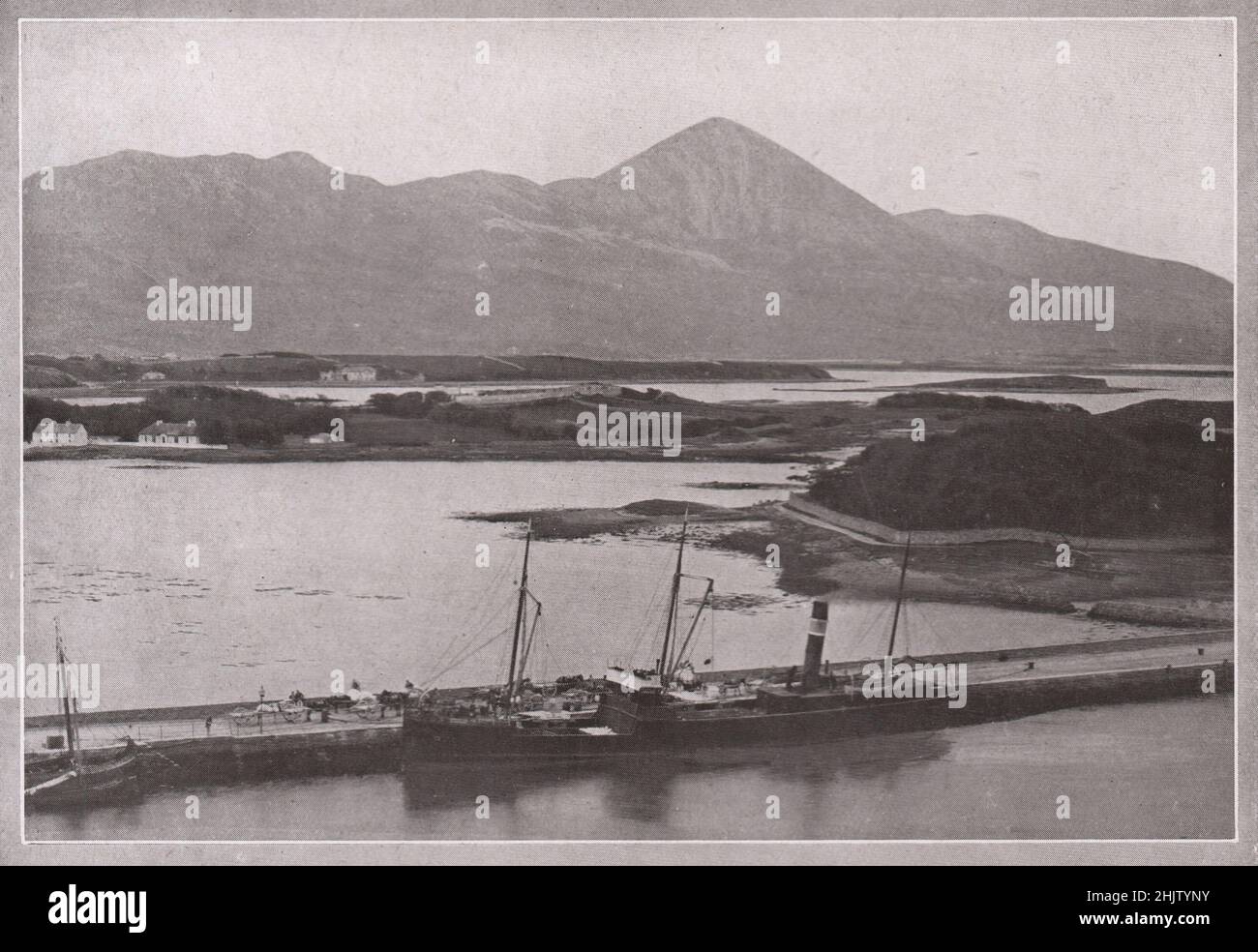 Croagh Patrick and Westport Quay. County Mayo (1913 Stock Photo - Alamy