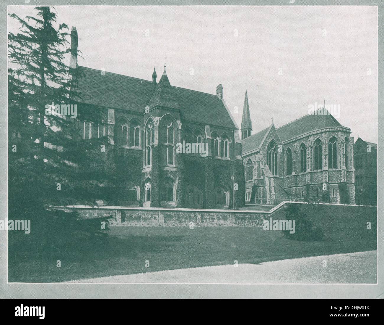 Chapel and Library, Harrow School. Middlesex (1913 Stock Photo - Alamy