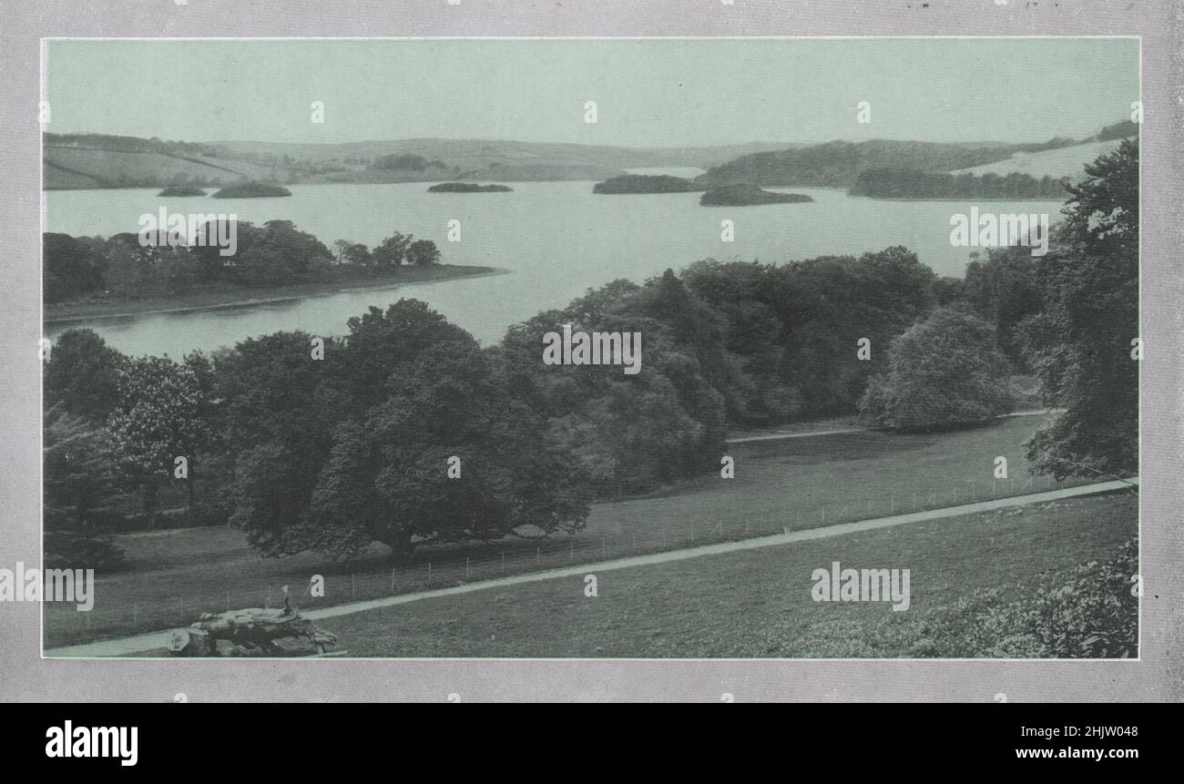 Muckno Lake, Castleblaney. County Monaghan (1913 Stock Photo - Alamy