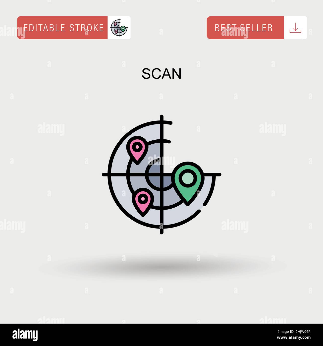Scan Simple vector icon Stock Vector Image & Art - Alamy