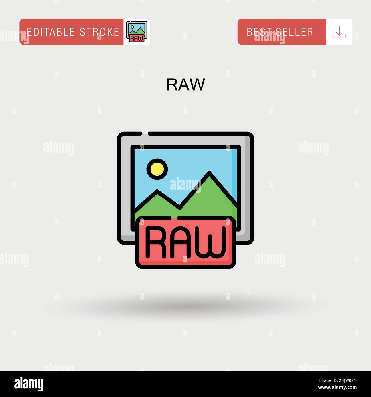 Fresh raw beef bone rib Stock Vector Images - Alamy