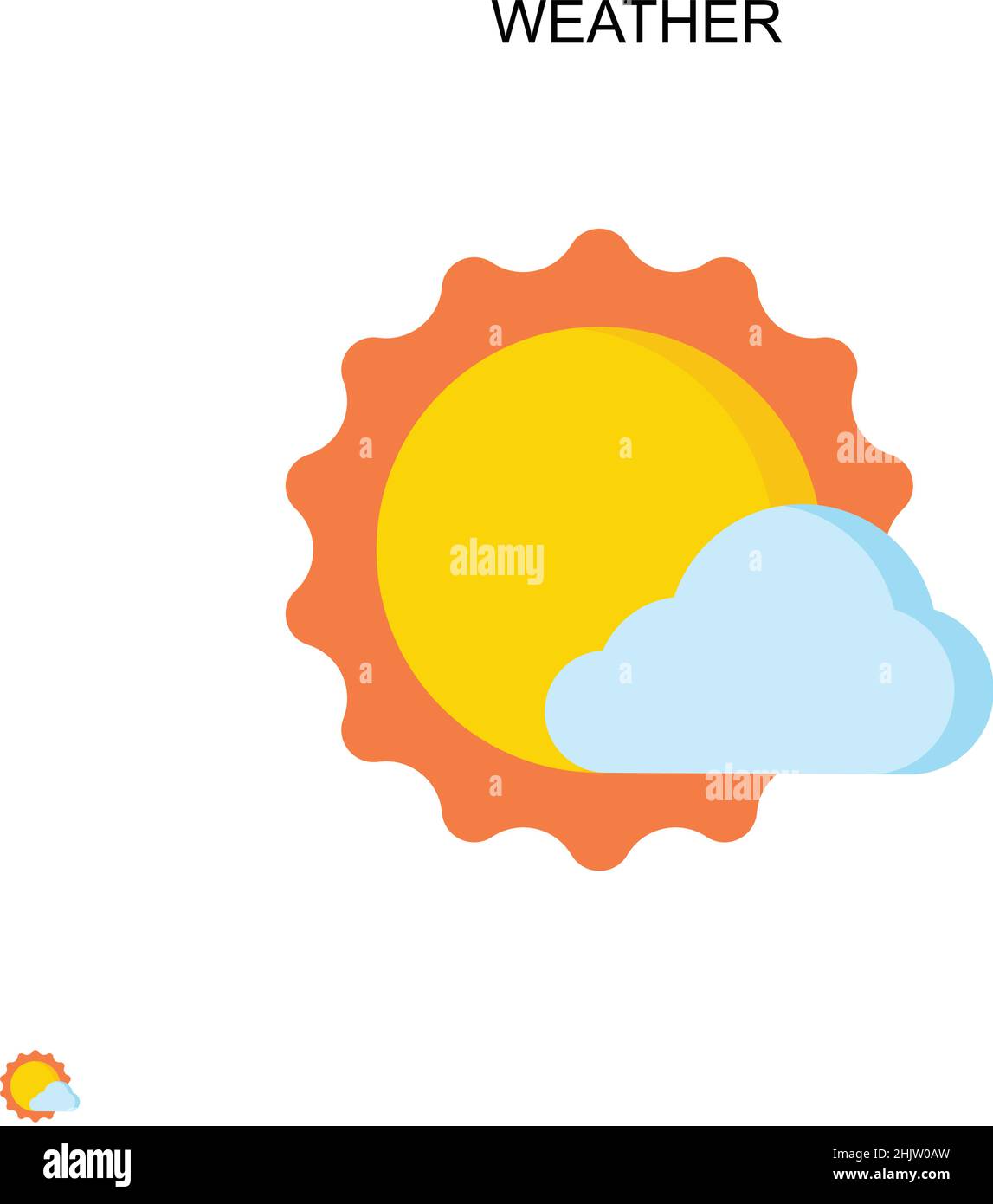 Sunny weather icon hi-res stock photography and images - Alamy
