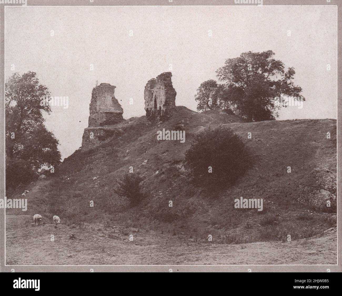 Montgomery Castle. Montgomeryshire (1913 Stock Photo - Alamy