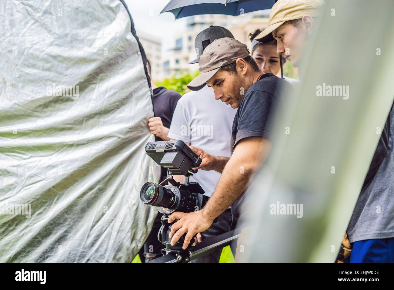 Digital Video Camera Gimbal Stabilization. DSLR Videography Equipment ...