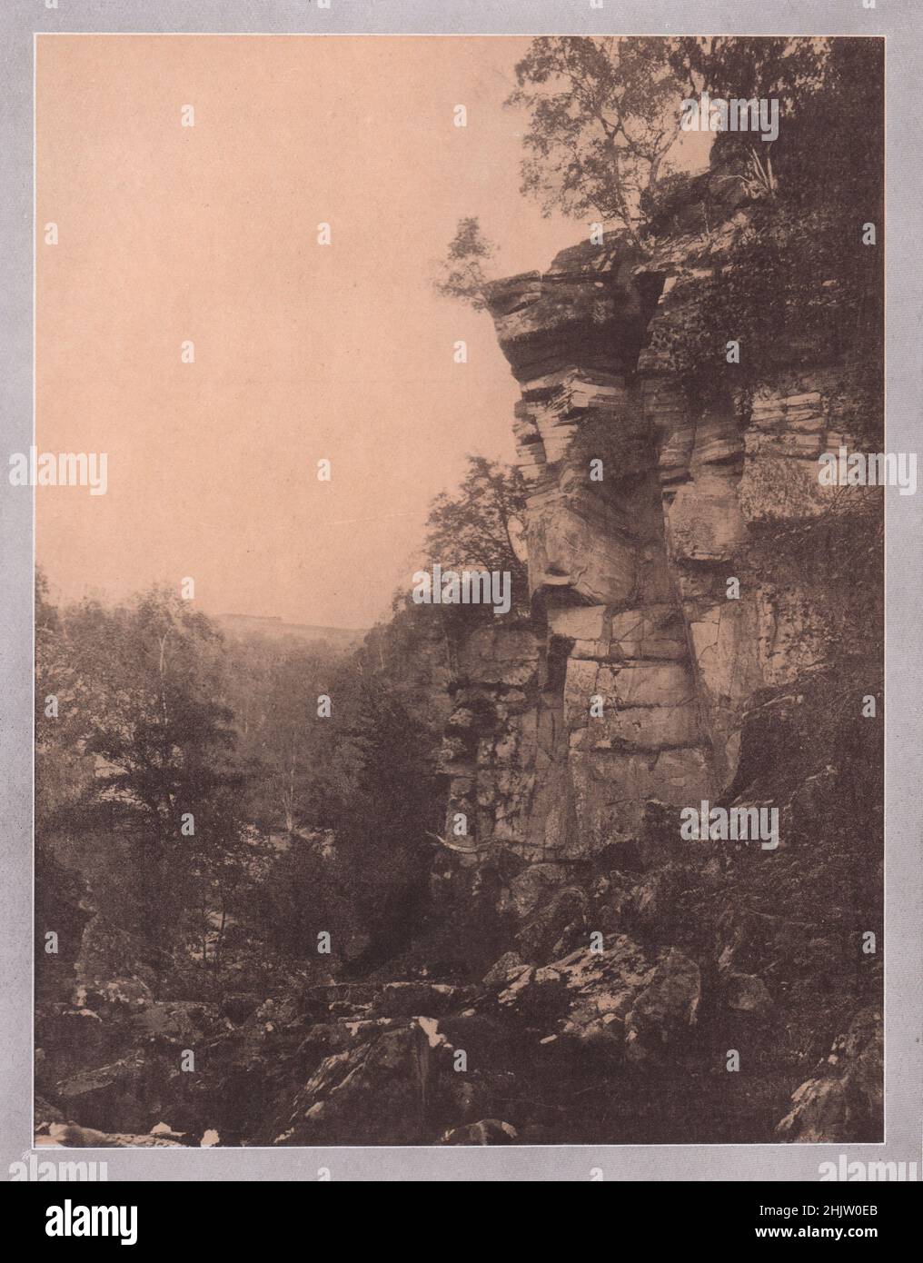 Lord Huntly's Cave, Speyside. Morayshire (1913 Stock Photo - Alamy