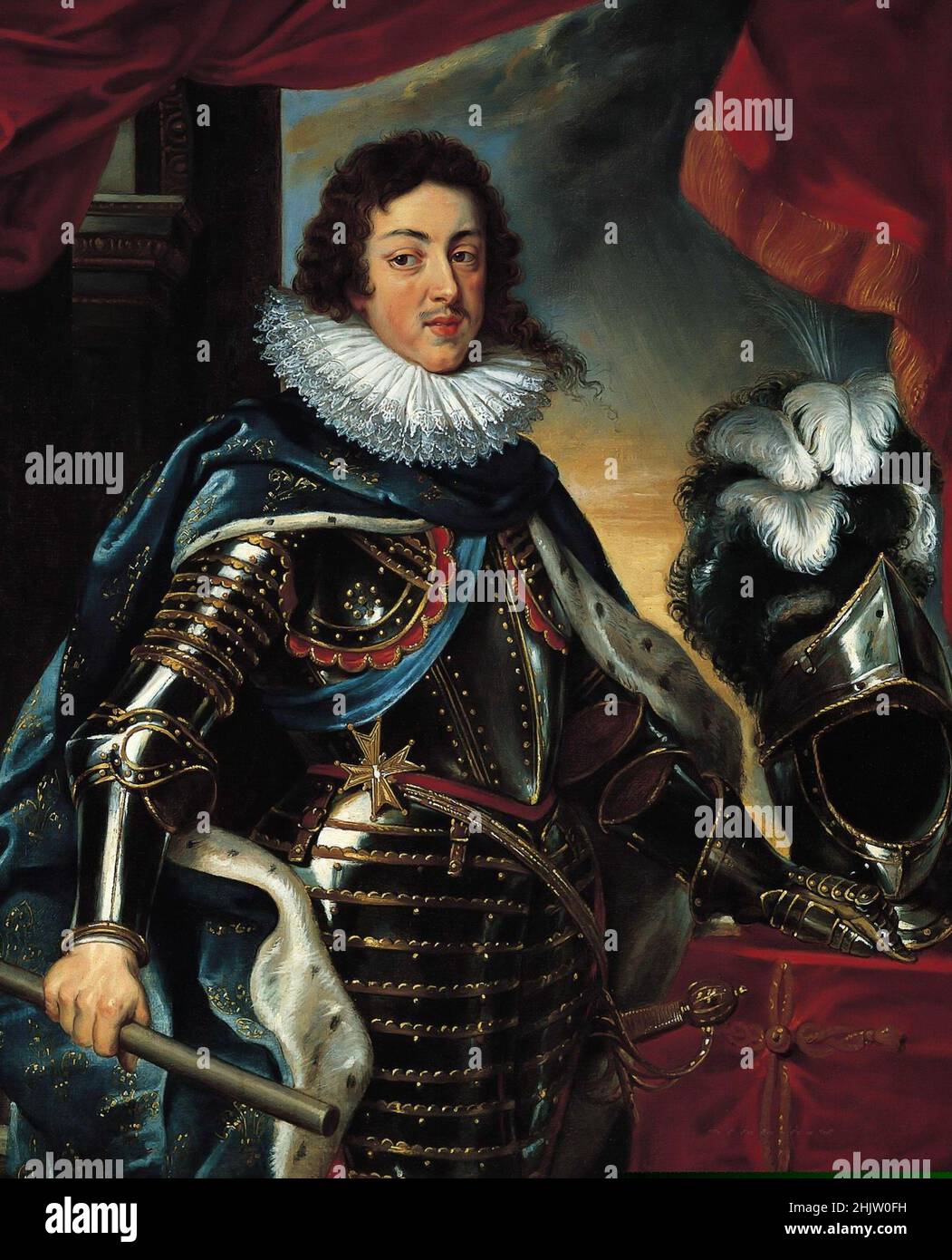 The young Louis XIII; only a figurehead during his early reign; power ...