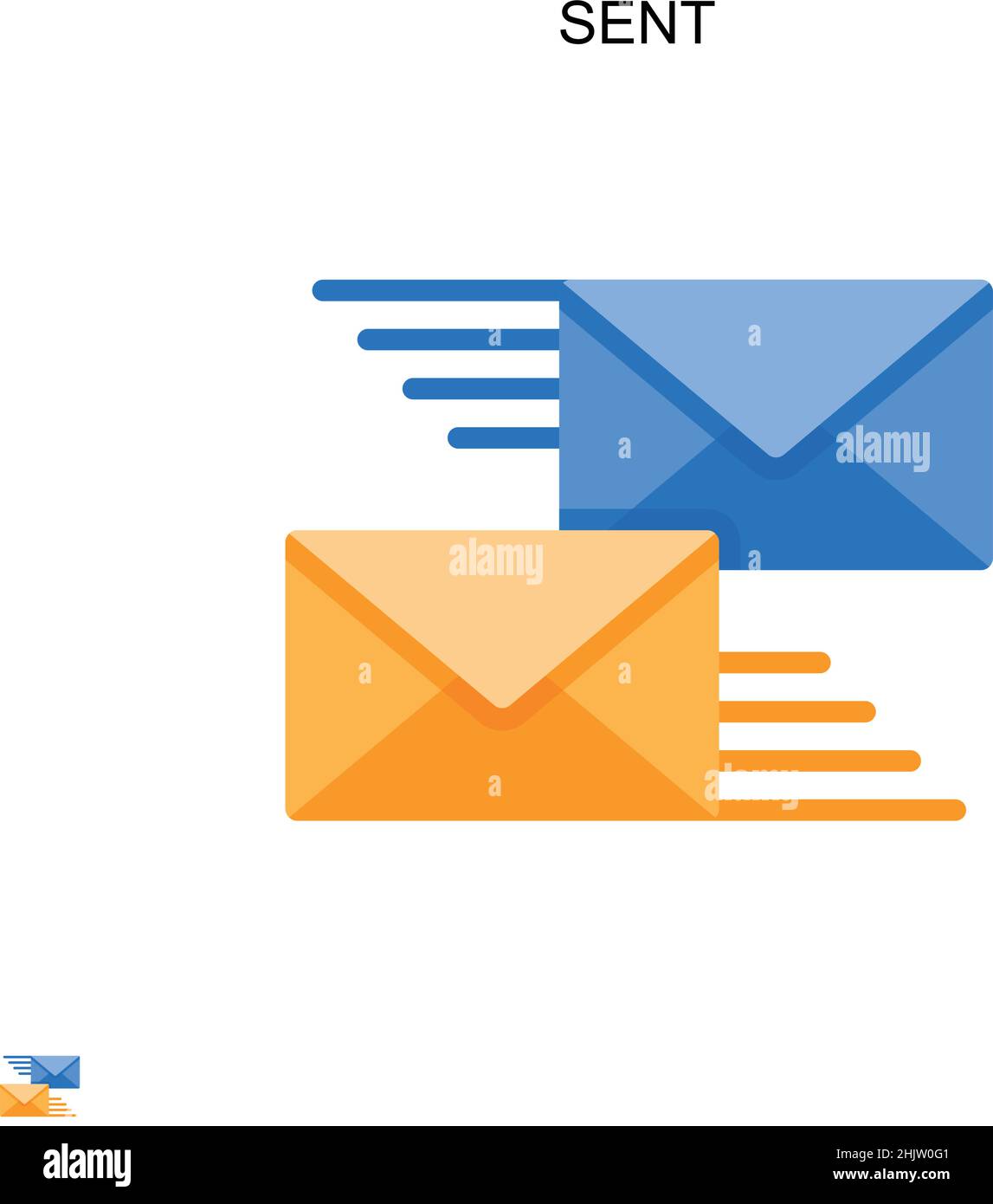 Sent Simple vector icon. Illustration symbol design template for web ...