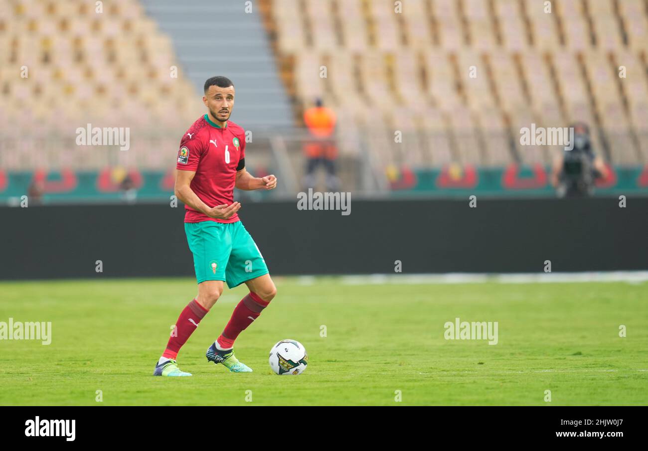 Yaoundé, Cameroon, January, 10, 2022: Romain SaÃ¯ss (captain) of ...