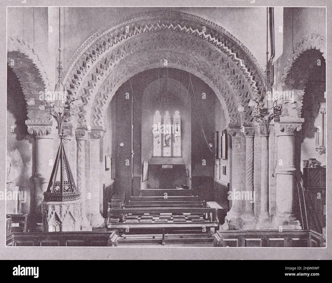 Norman Arch, St. Peter's Church, Northampton. Northamptonshire (1913 ...