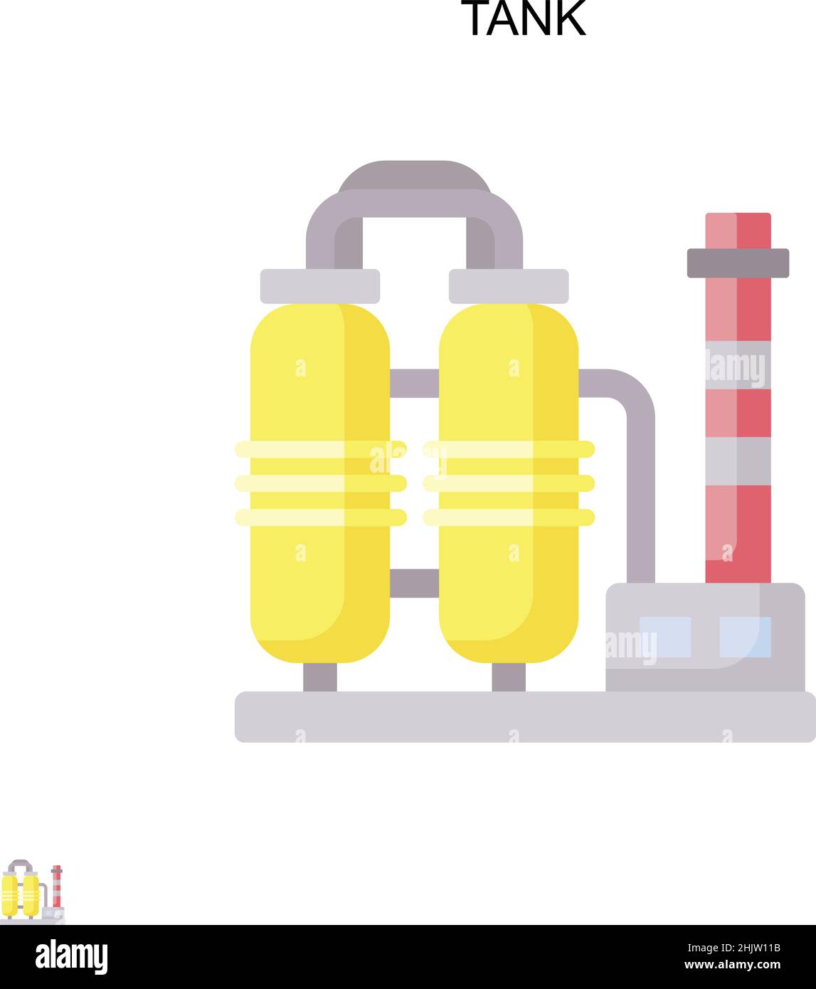 Steel water tank tower Cut Out Stock Images & Pictures - Alamy