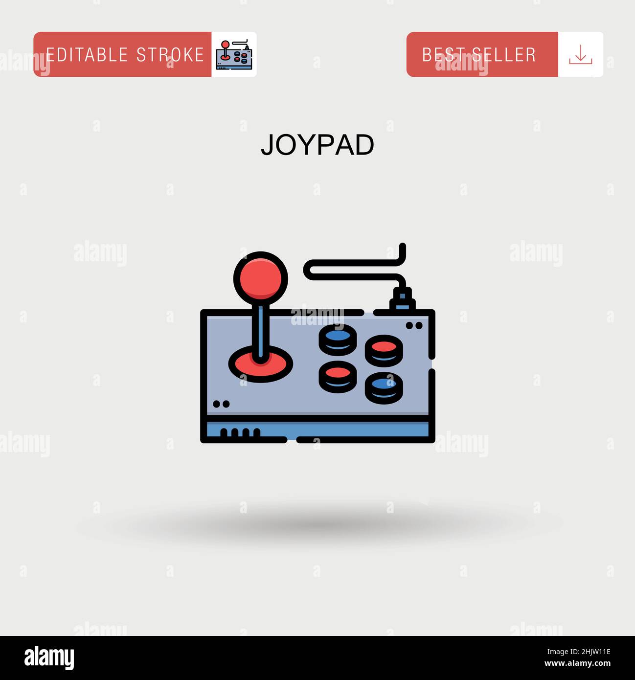 Joypad Simple vector icon Stock Vector Image & Art - Alamy