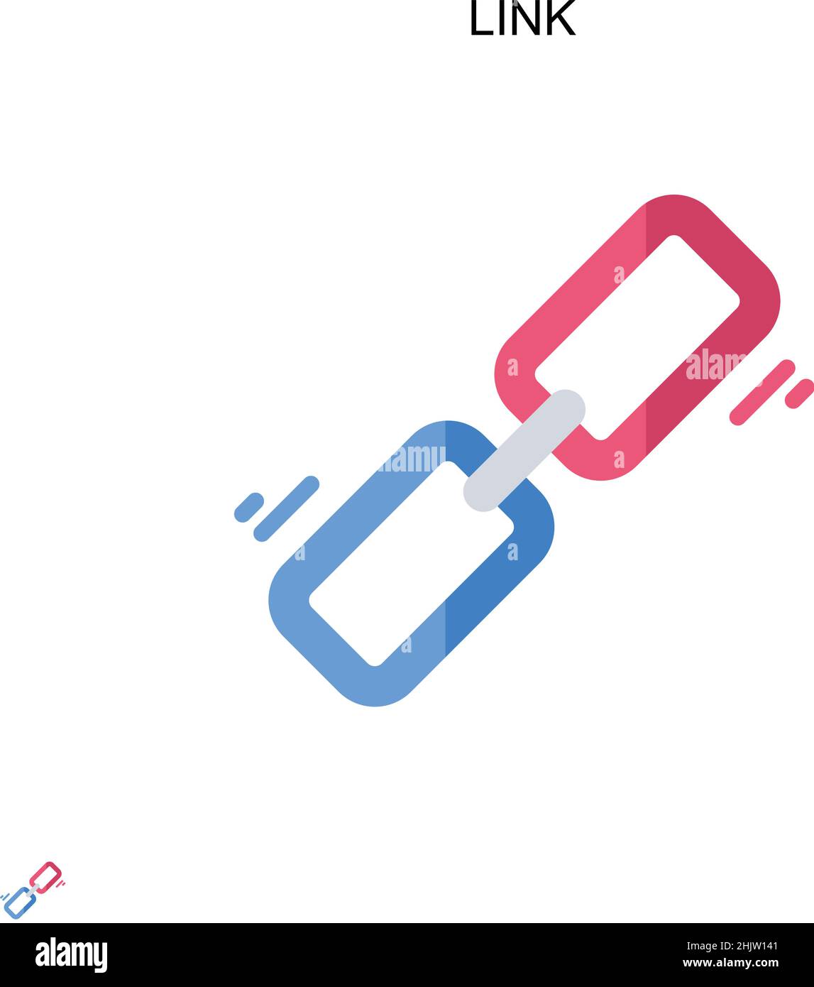 Link Simple vector icon. Illustration symbol design template for web ...