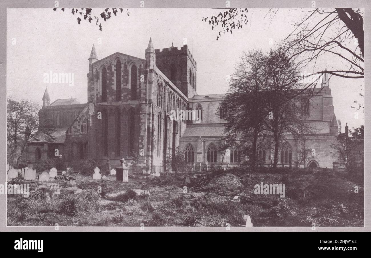 Hexham Priory Church. Northumberland (1913 Stock Photo - Alamy