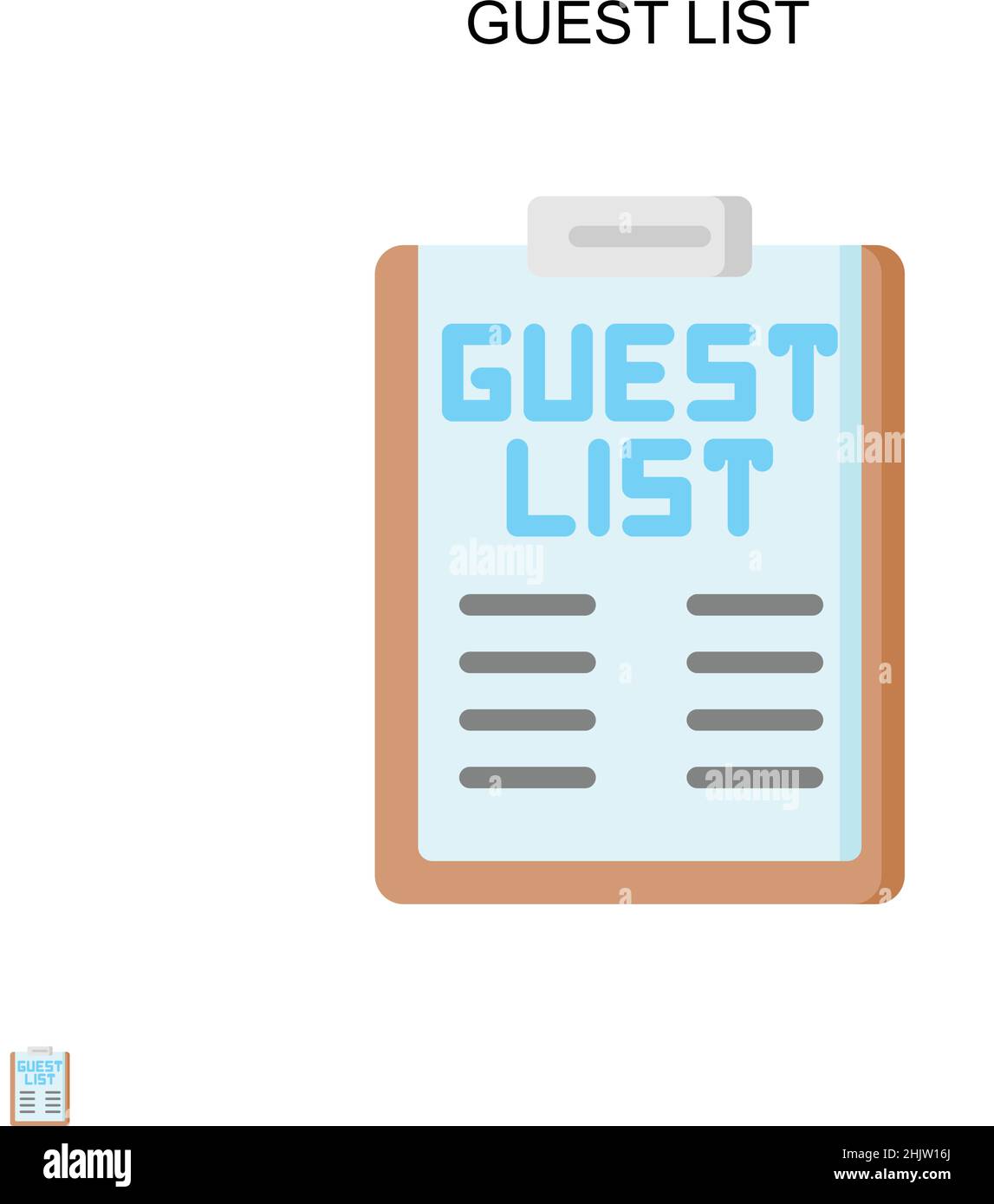Party guest list Stock Vector Images - Alamy