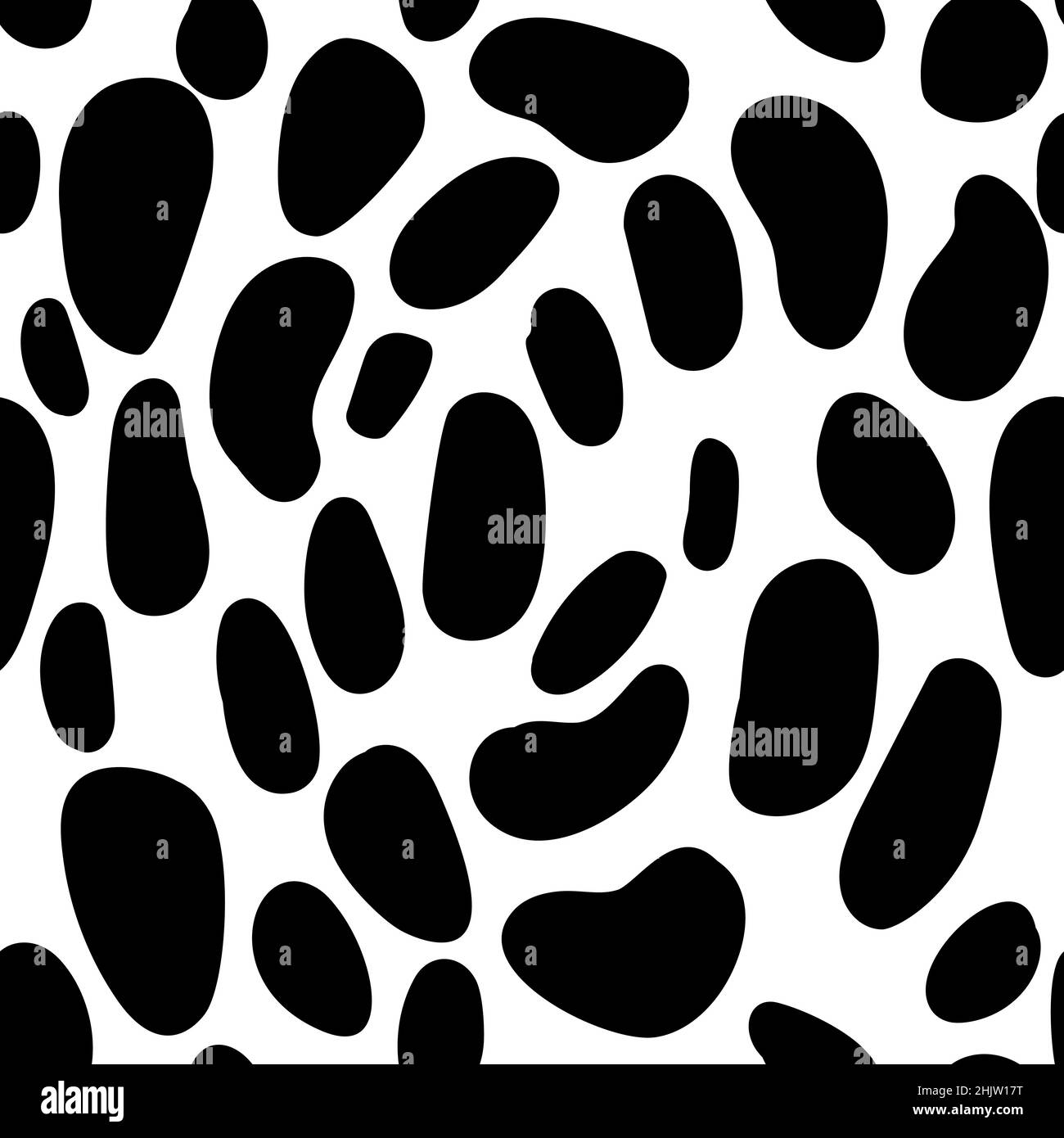 Round and oval black spots on white backdrop Stock Vector Image & Art ...