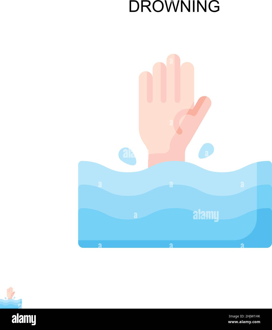 Person drowning sign hi-res stock photography and images - Alamy