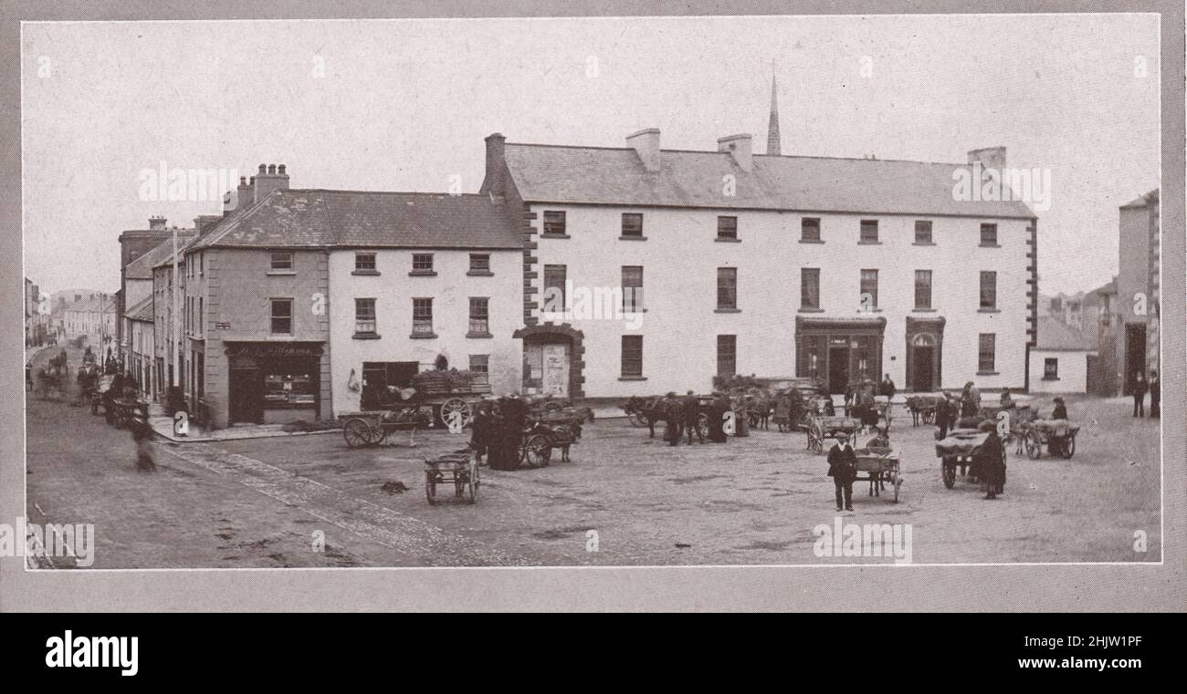 The Square, Mountmellick. Queen's County/ County Laois (1923 Stock ...