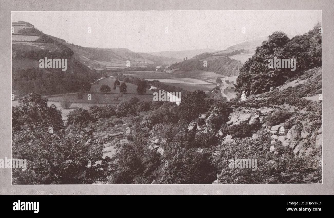 Aberedw Rocks, Wye Valley. Radnorshire (1923 Stock Photo - Alamy