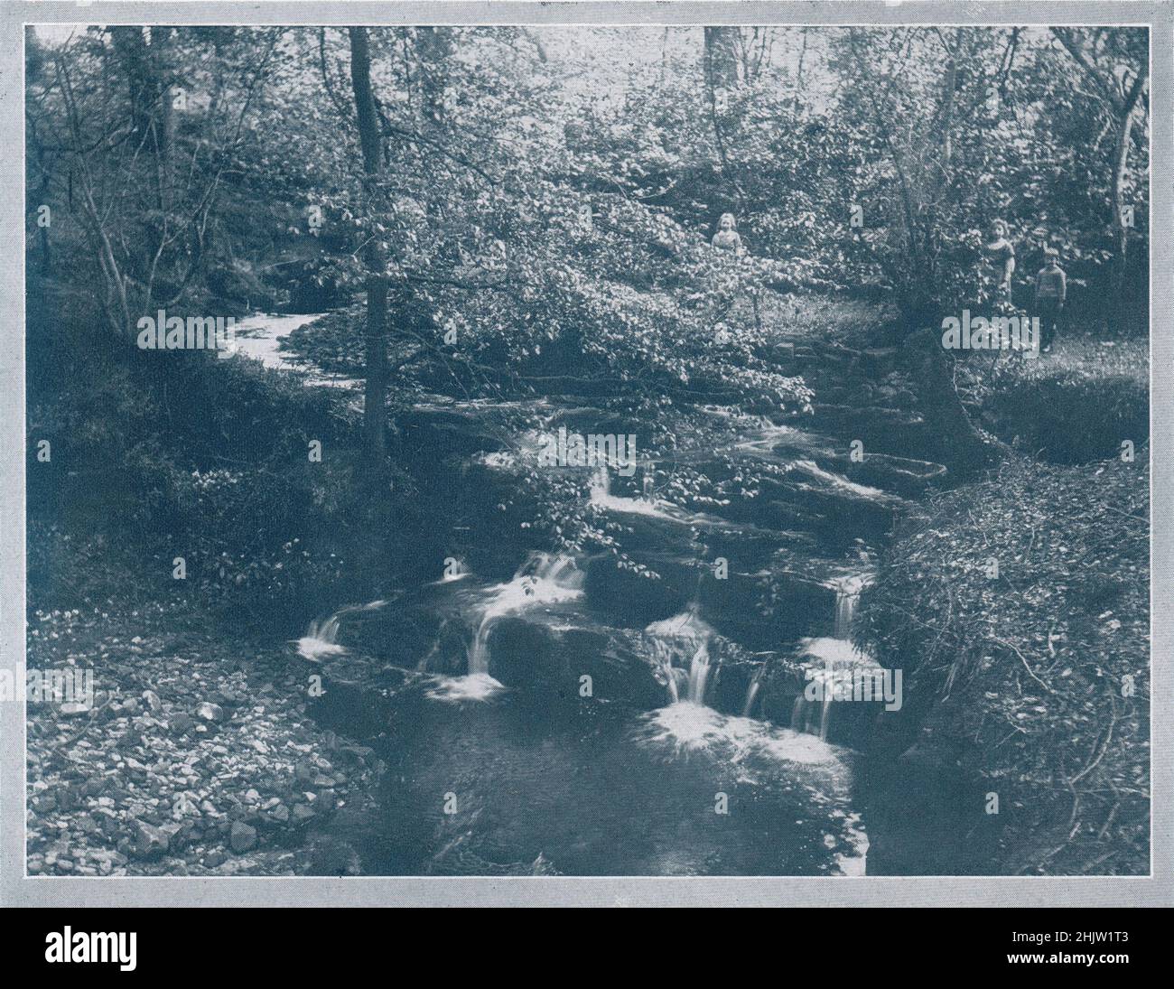 A glimpse of the Inverkip Glen. Renfrewshire (1923 Stock Photo - Alamy