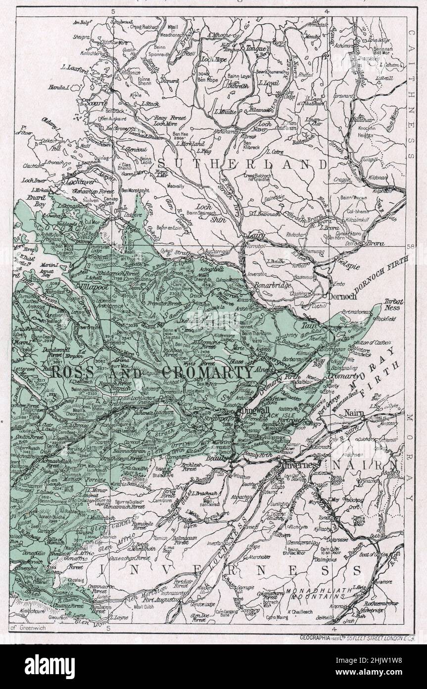 Map of cromarty hi-res stock photography and images - Alamy