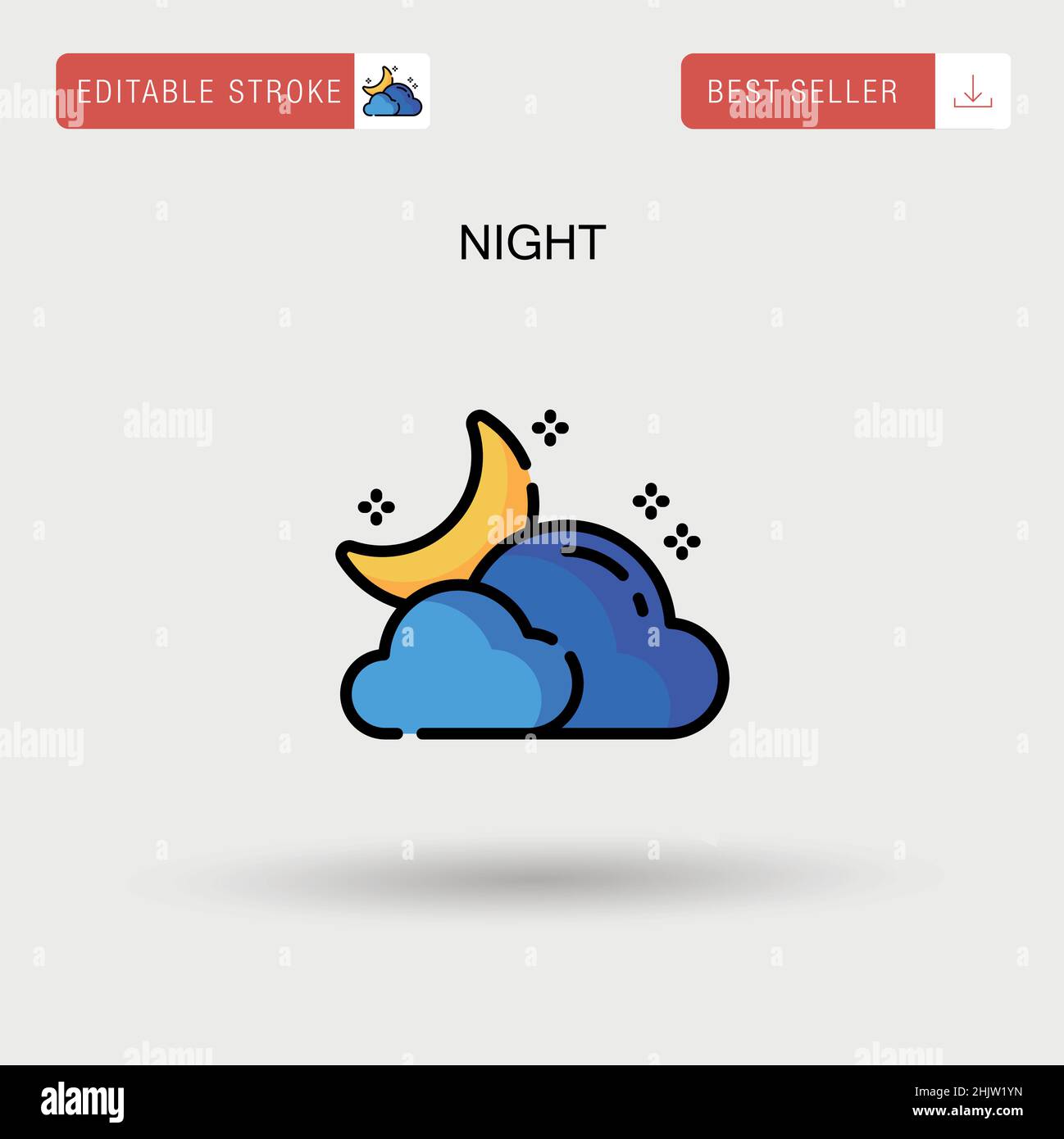 Deep blue sky with cloud Stock Vector Images - Alamy