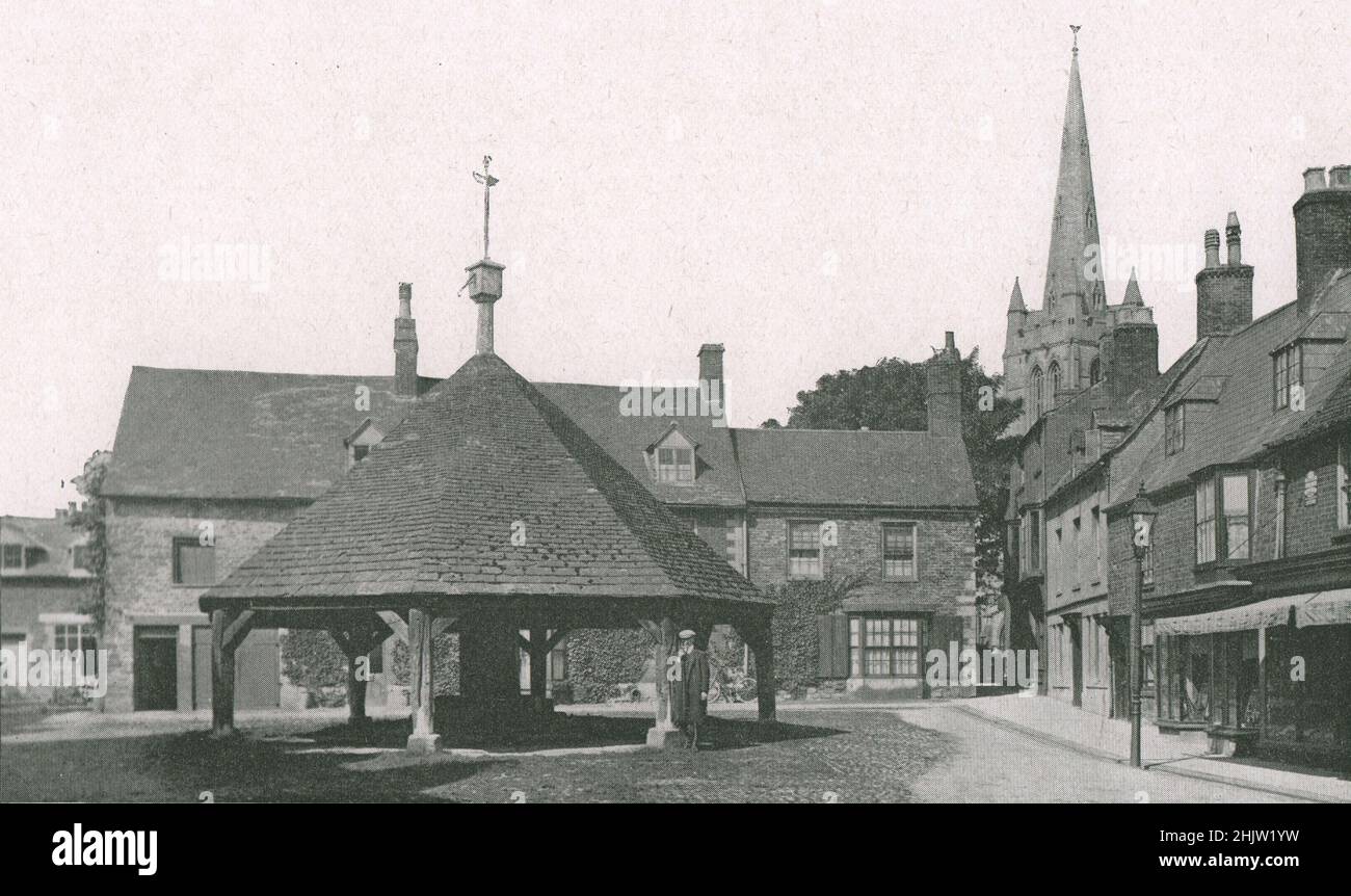 The Butter Cross, Oakham. Rutlandshire (1923 Stock Photo - Alamy