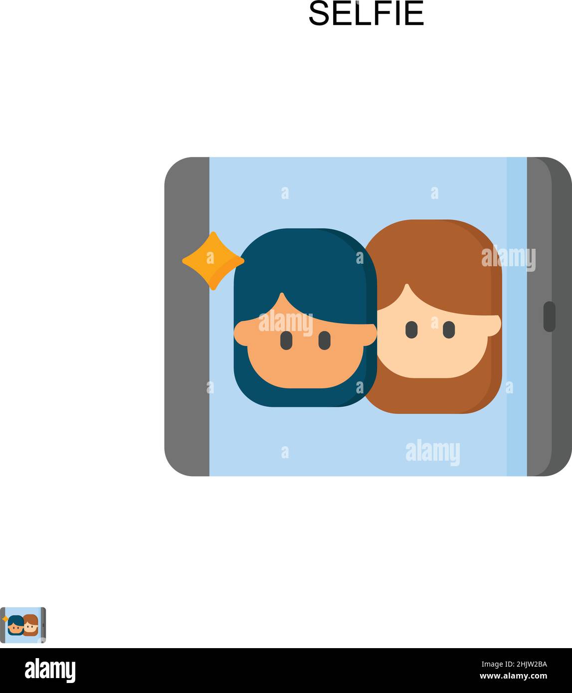 Self portrait with model Stock Vector Images - Alamy