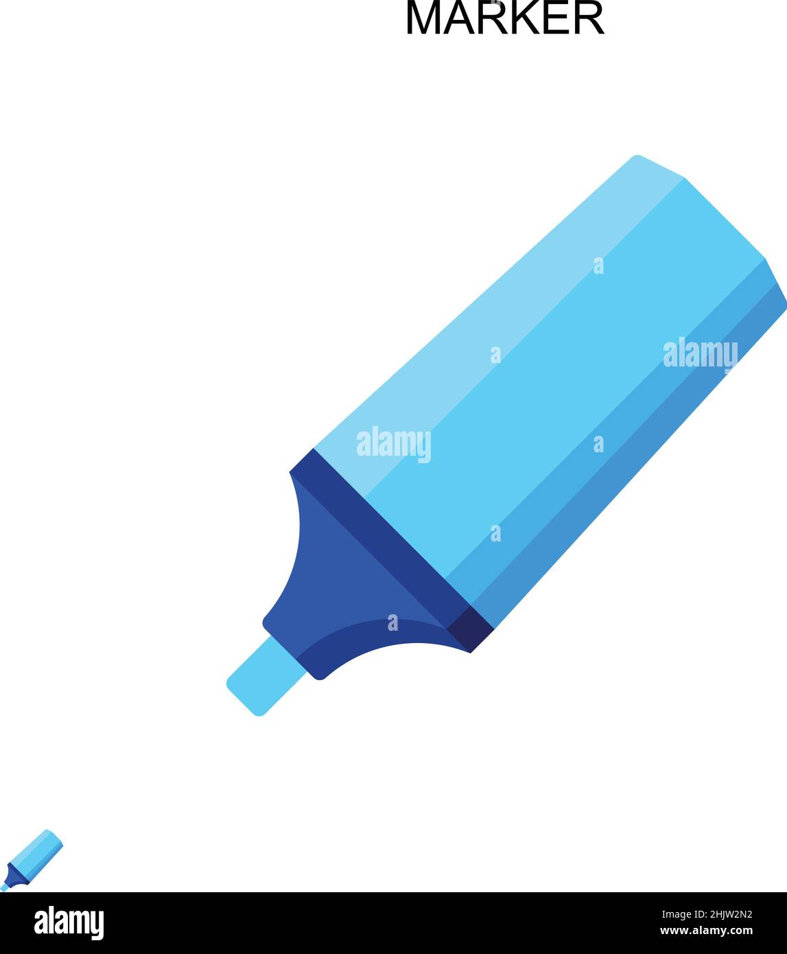 Marker Simple vector icon. Illustration symbol design template for web ...