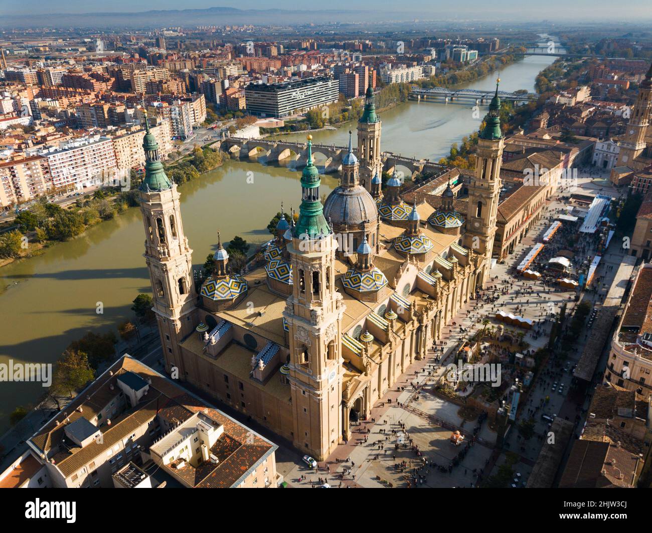 Aerial view of Saragossa Stock Photo - Alamy