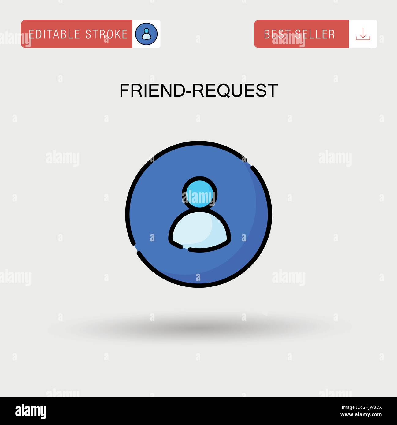 Facebook friend request Stock Vector Images - Alamy