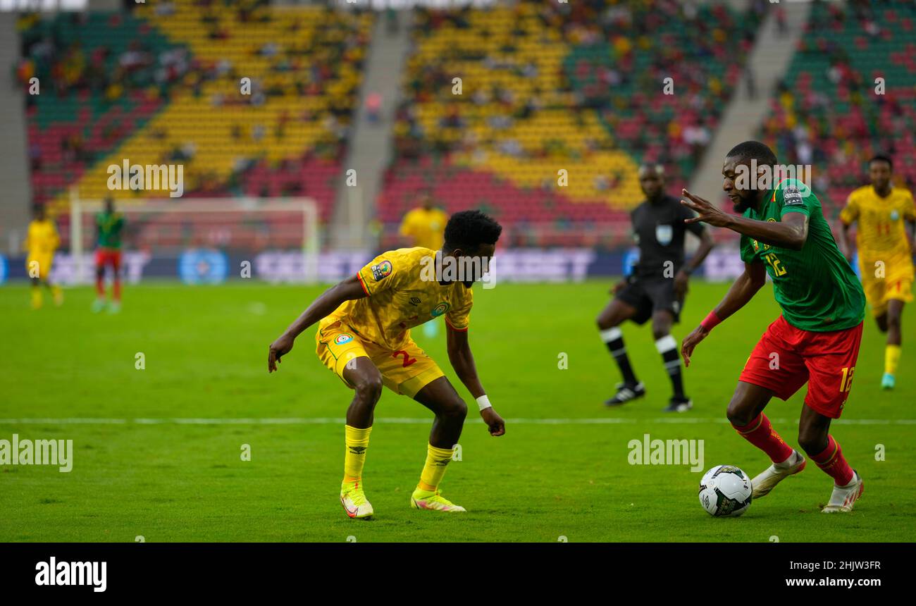 Yaoundé, Cameroon, January, 13, 2022: Karl Toko Ekambi of Cameroon and ...