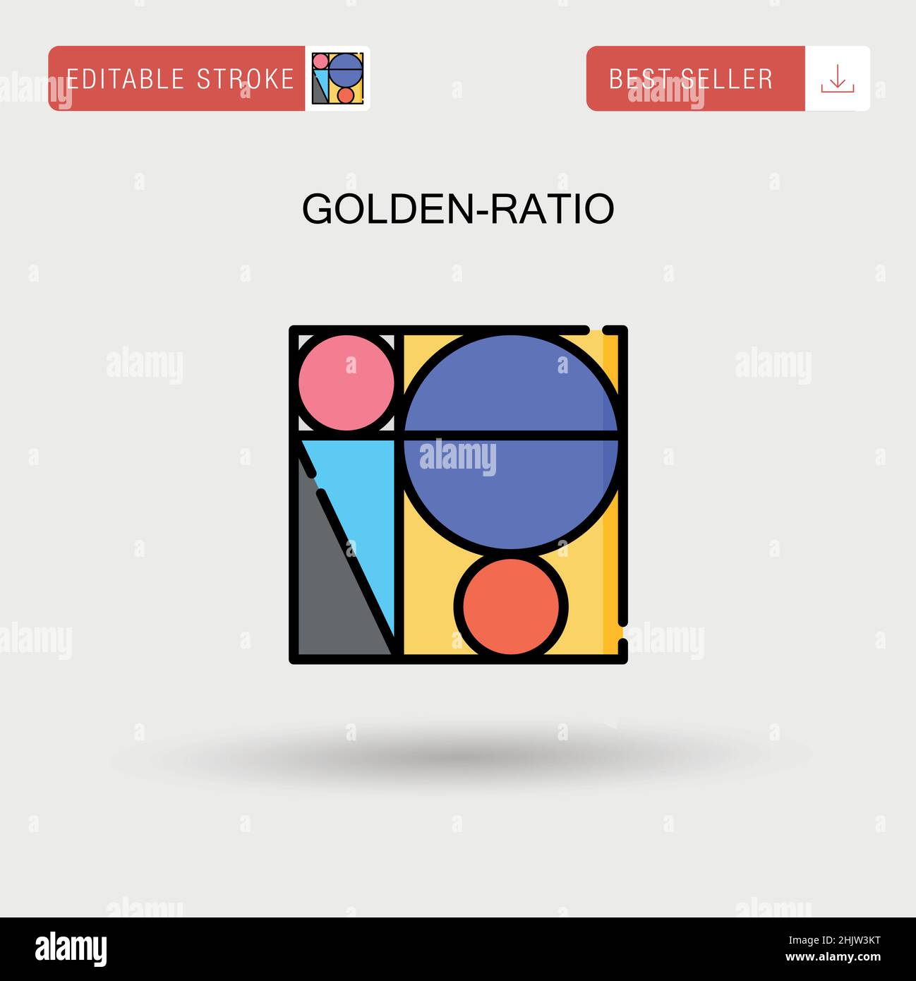 Golden-ratio Simple vector icon Stock Vector Image & Art - Alamy
