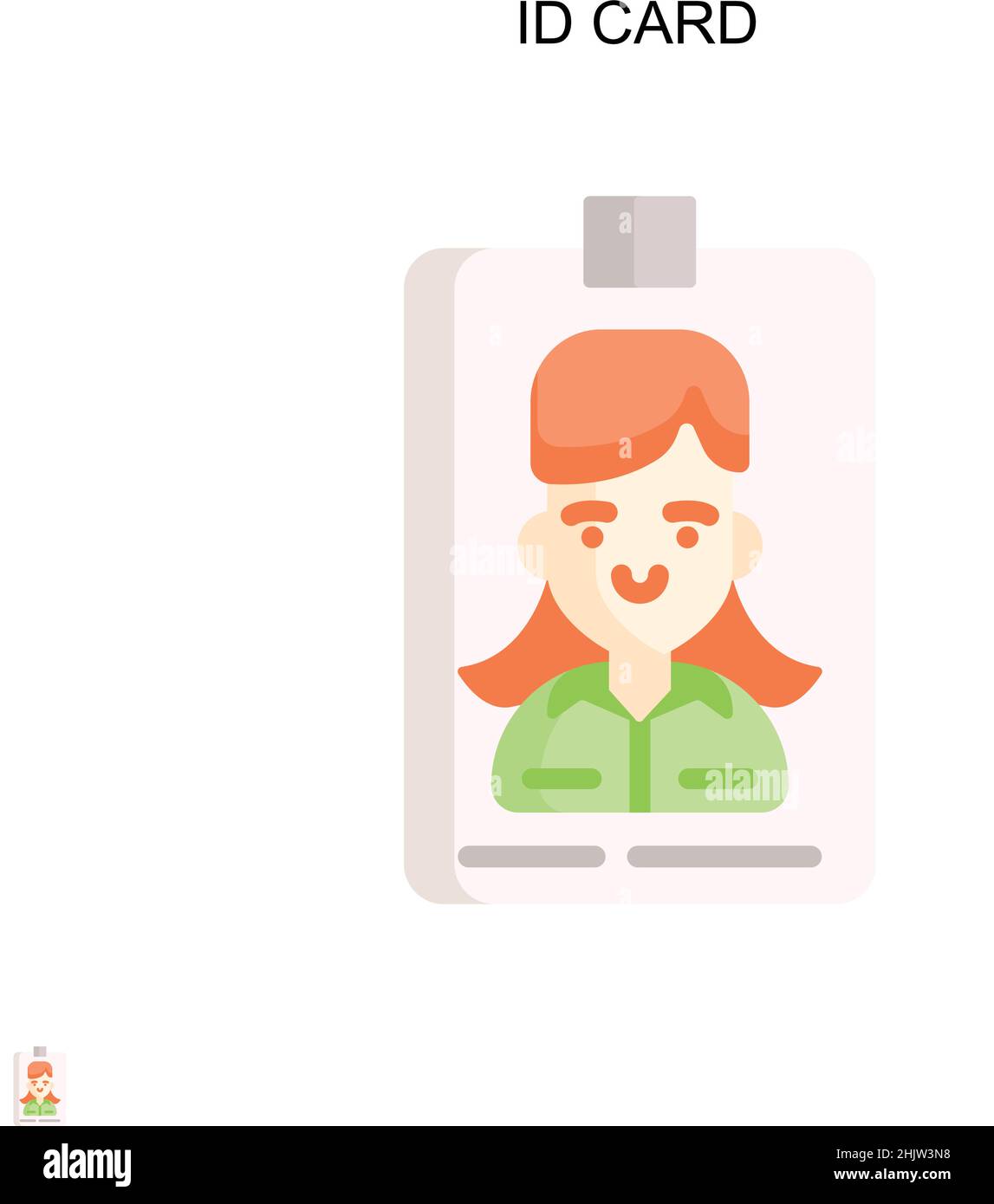 Id card Stock Vector Images - Alamy