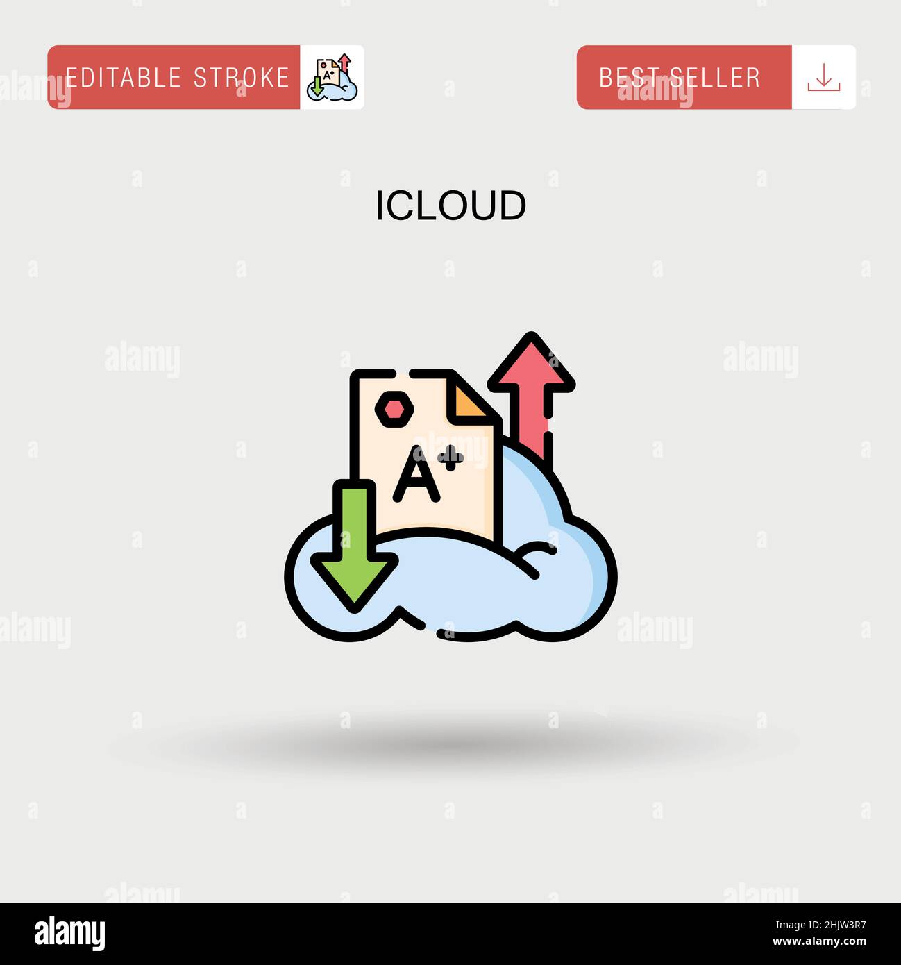 Icloud icon hi-res stock photography and images - Alamy