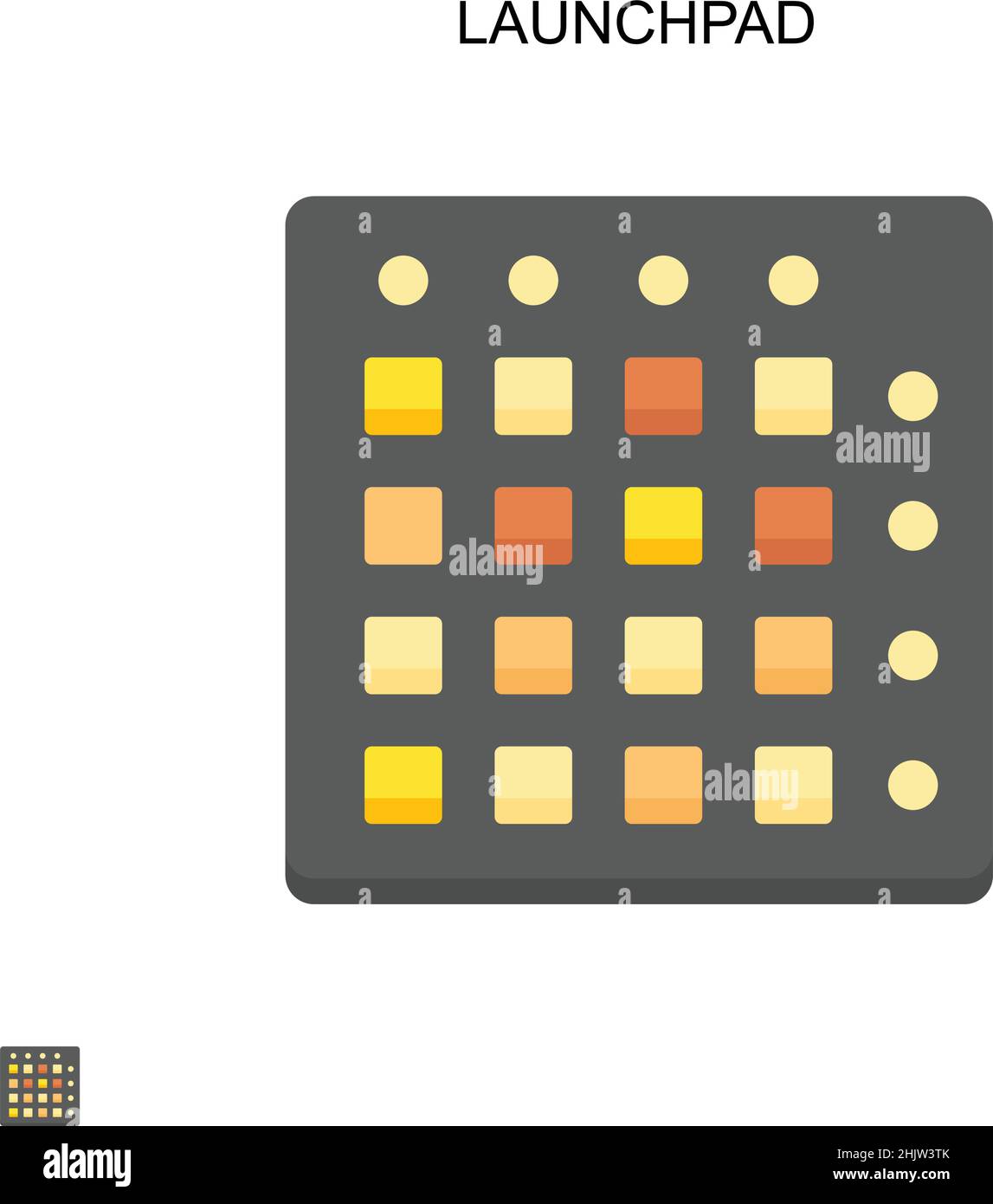 Launchpad Simple Vector Icon Illustration Symbol Design Template For Web Mobile Ui Element
