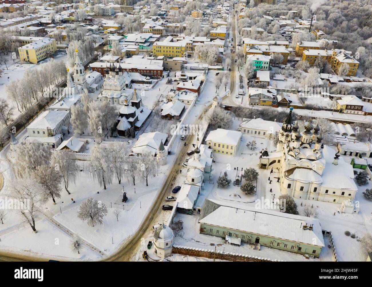 Murom cityscape with Trinity convent and Annunciation Monastery, Russia ...