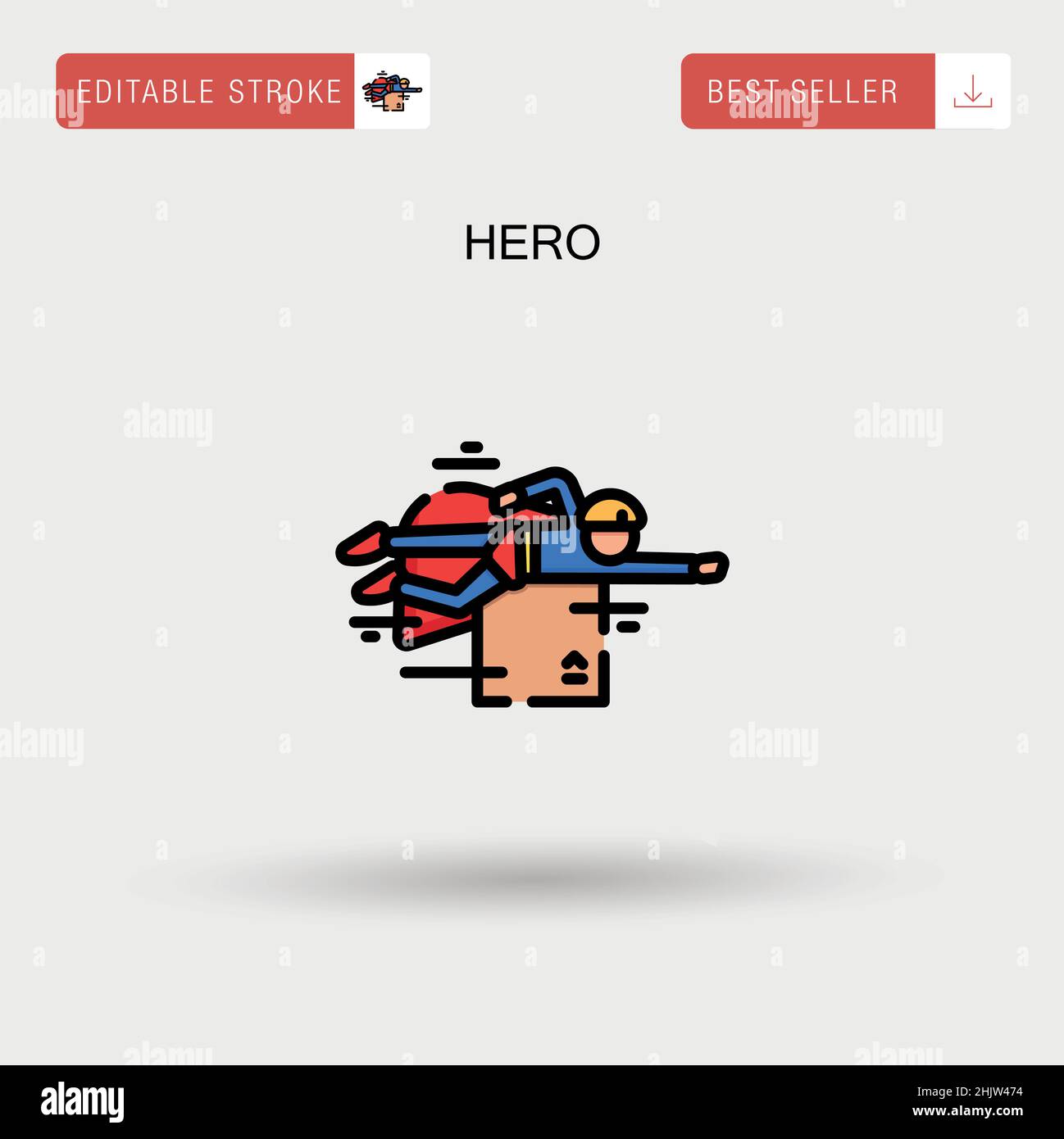 Hero Simple vector icon Stock Vector Image & Art - Alamy