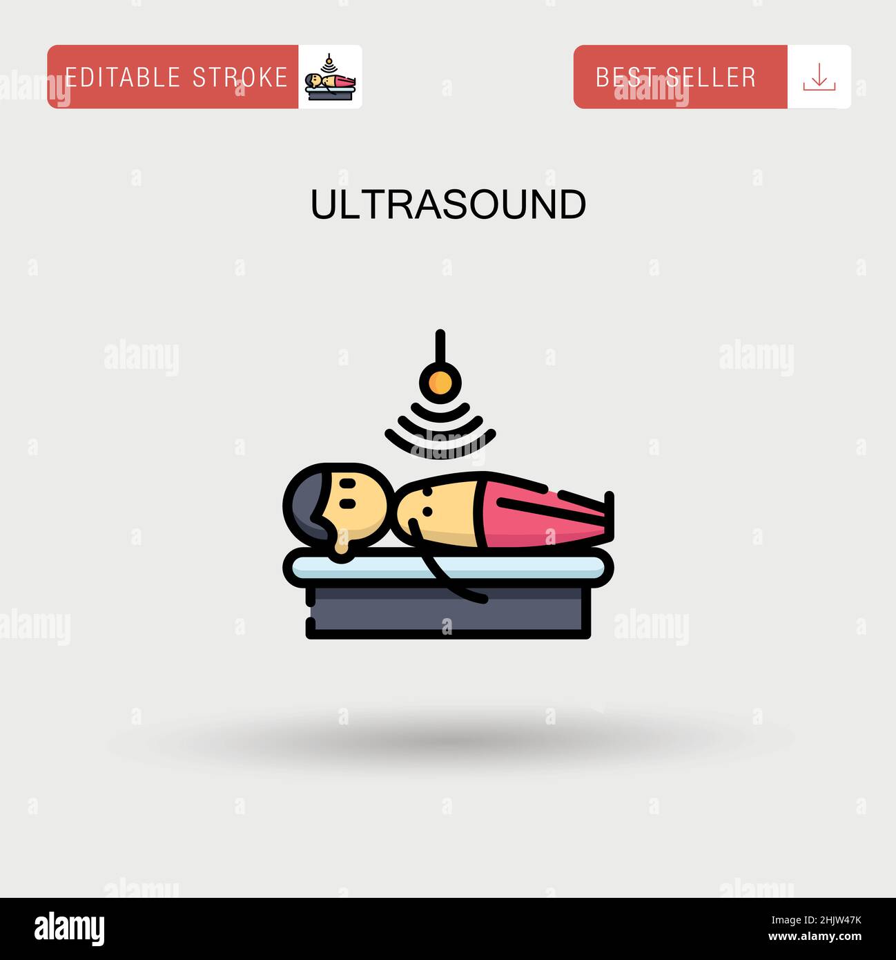 Ultrasound Simple vector icon Stock Vector Image & Art - Alamy