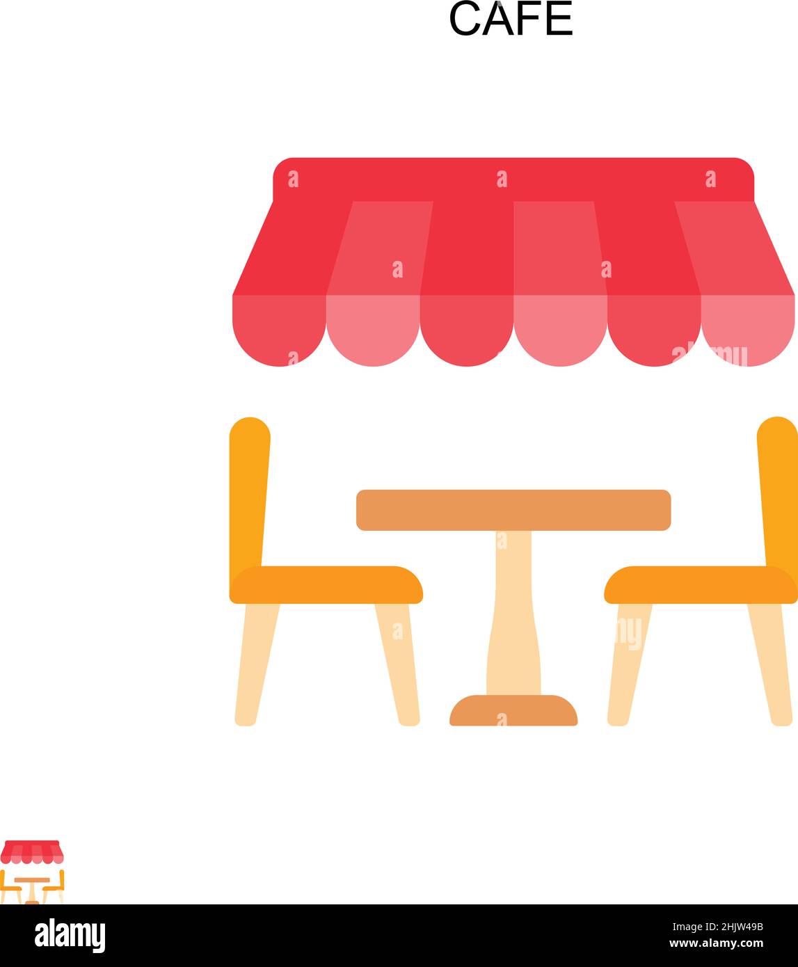 Cafe Simple vector icon. Illustration symbol design template for web ...