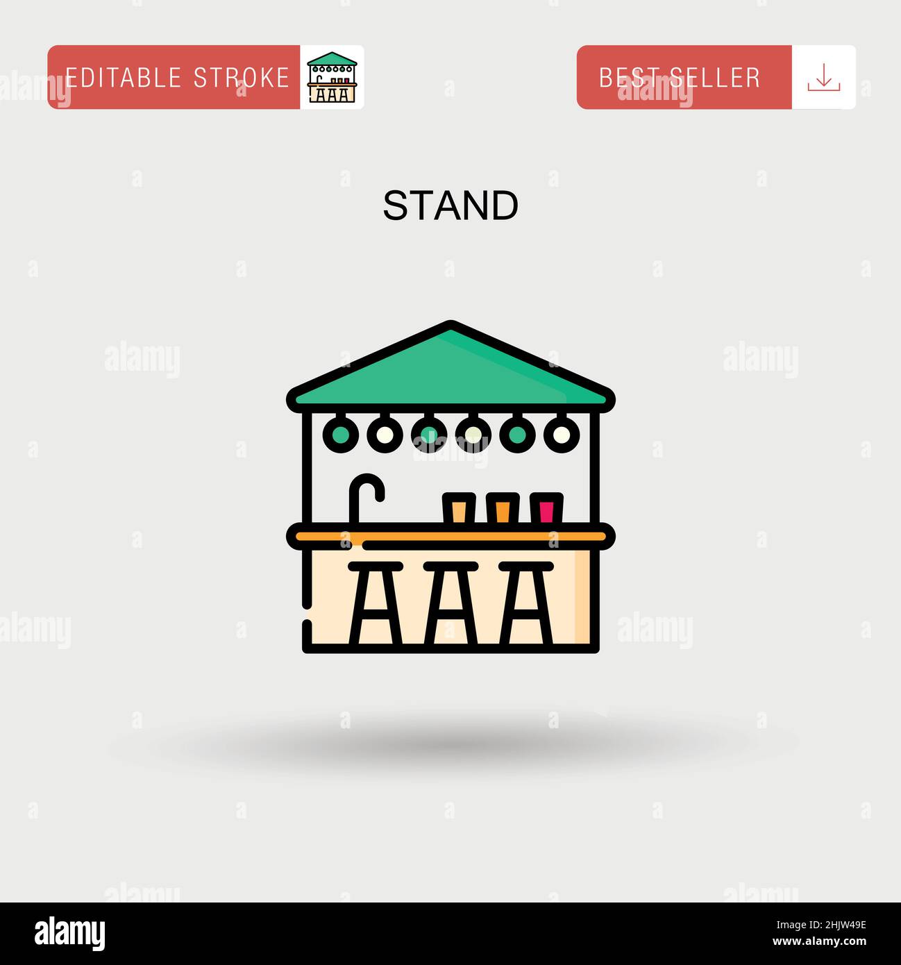 Stand Simple vector icon Stock Vector Image & Art - Alamy