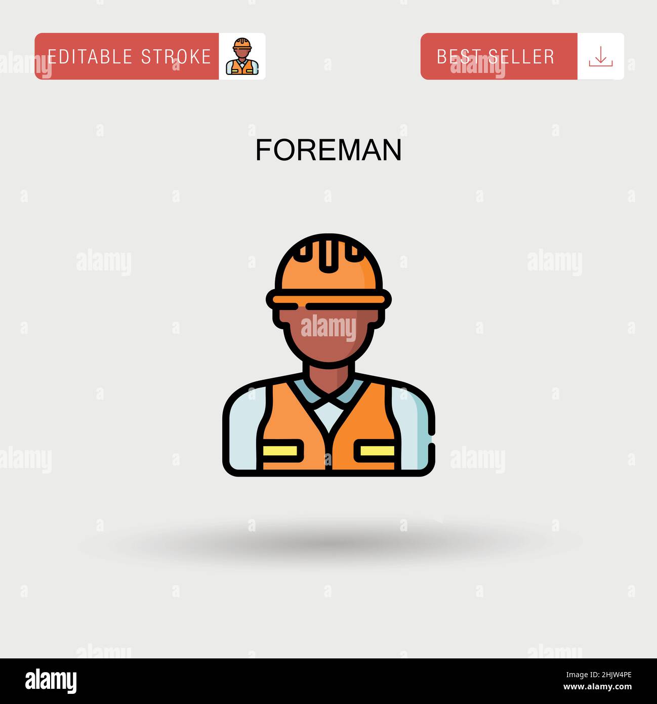 Engineer foreman builder team construction Stock Vector Images - Alamy