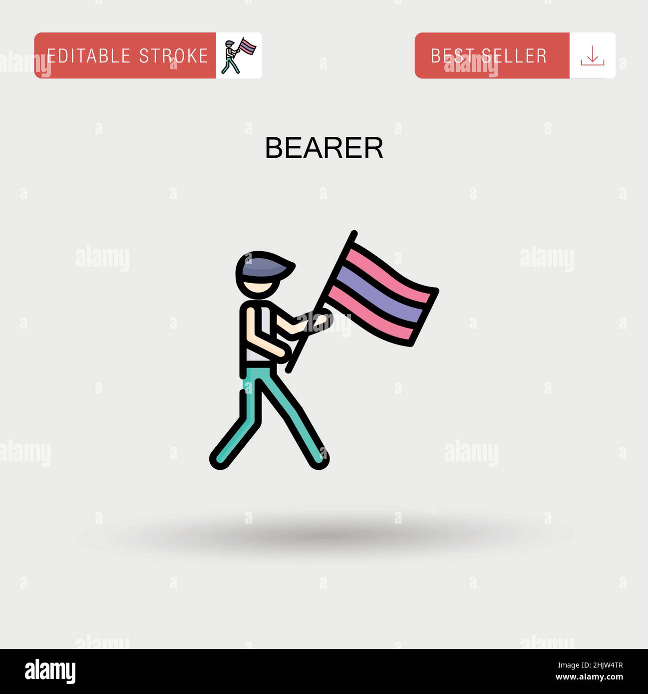 Poster bearer Stock Vector Images - Alamy