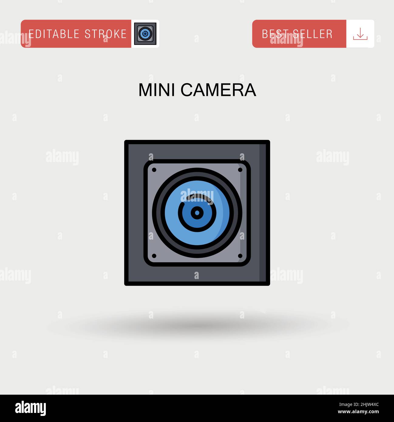 Mini camera Simple vector icon Stock Vector Image & Art - Alamy