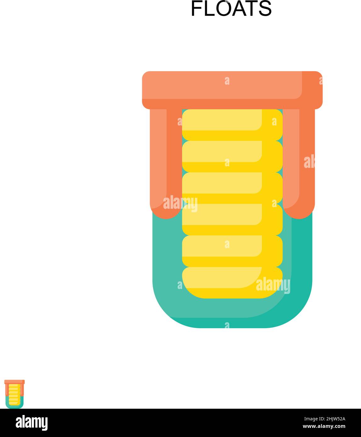 Floats Simple vector icon. Illustration symbol design template for web ...