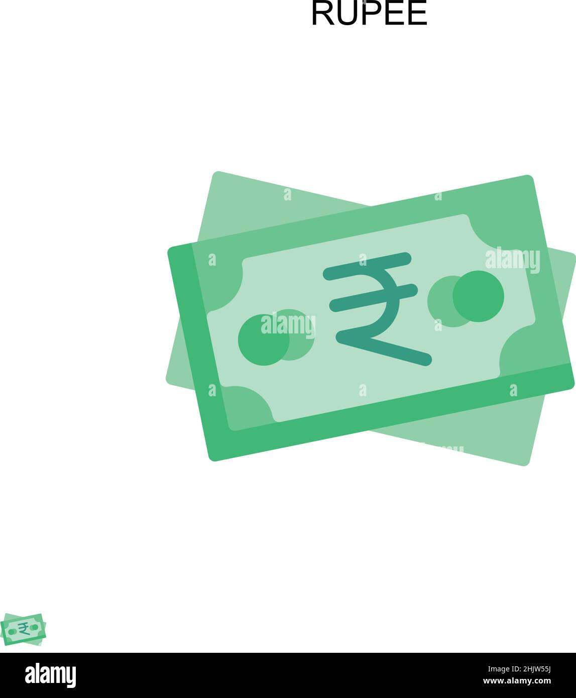 Indian rupee currency note sign Stock Vector Images - Alamy