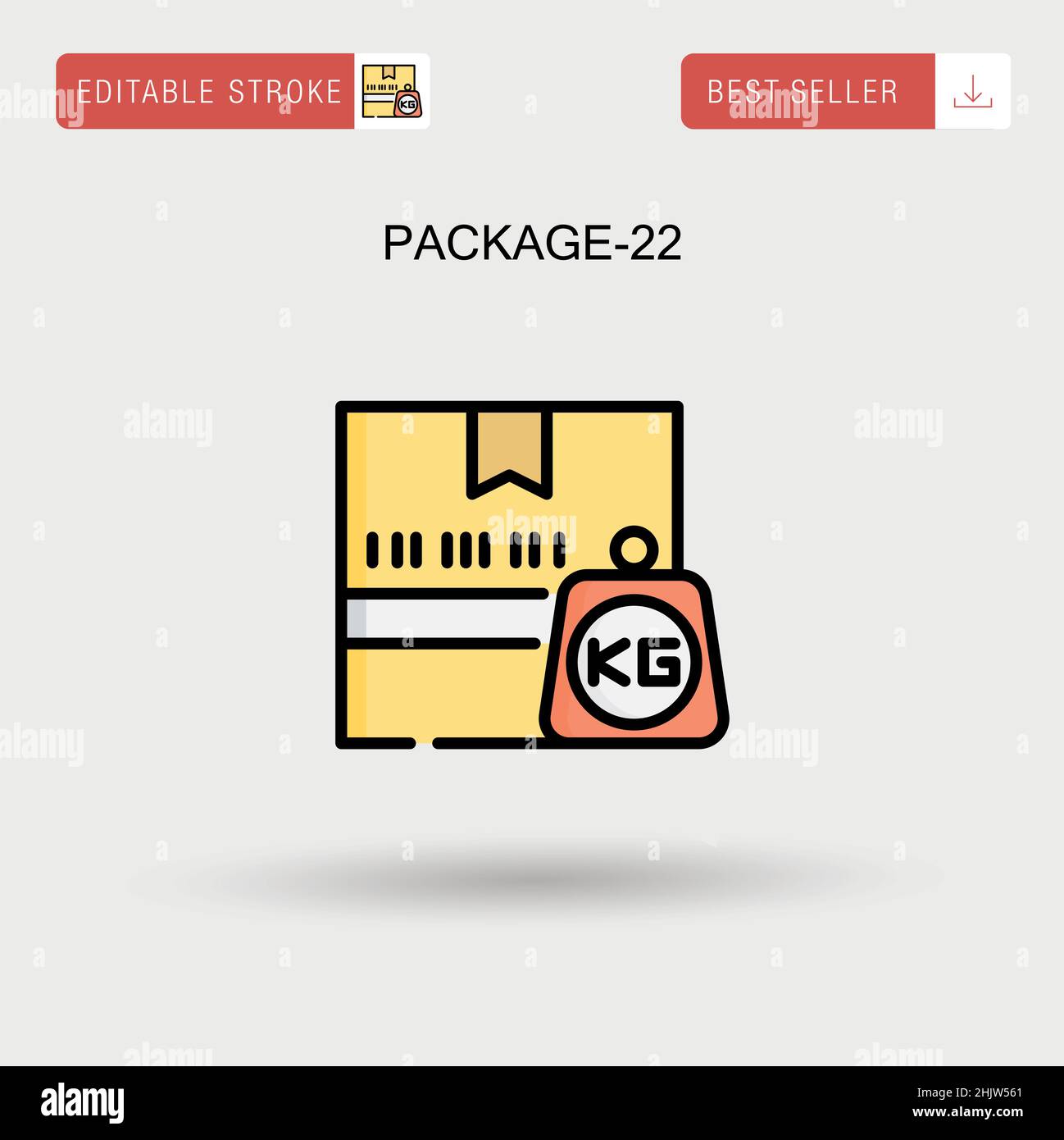 Package-22 Simple vector icon Stock Vector Image & Art - Alamy