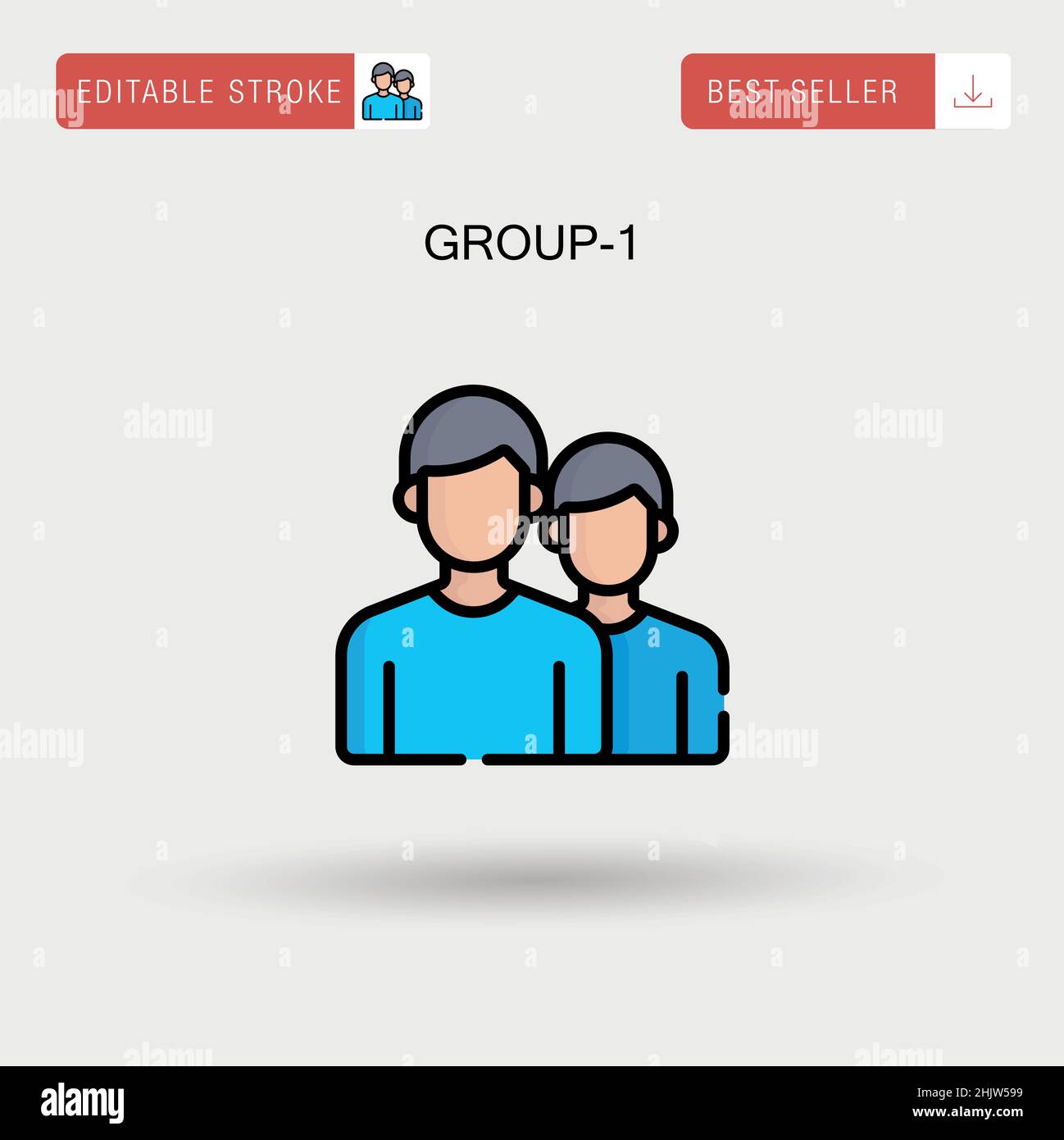 Group-1 Simple vector icon Stock Vector Image & Art - Alamy