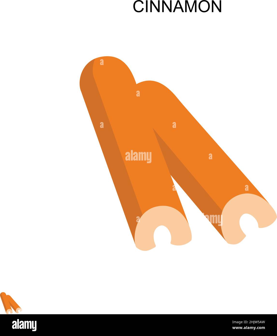 Vector illustration of cinnamon sticks hi-res stock photography and ...